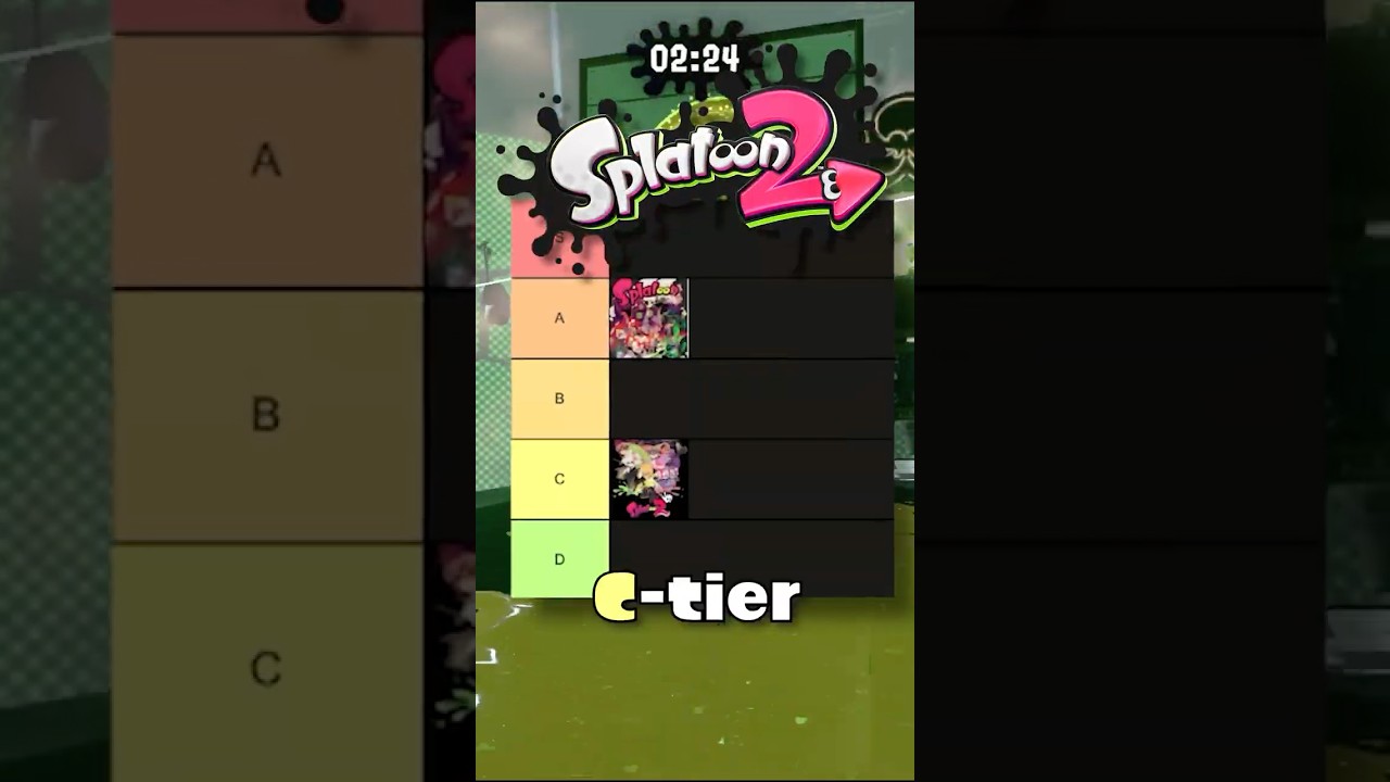 Splatoon Single-player Tierlist!