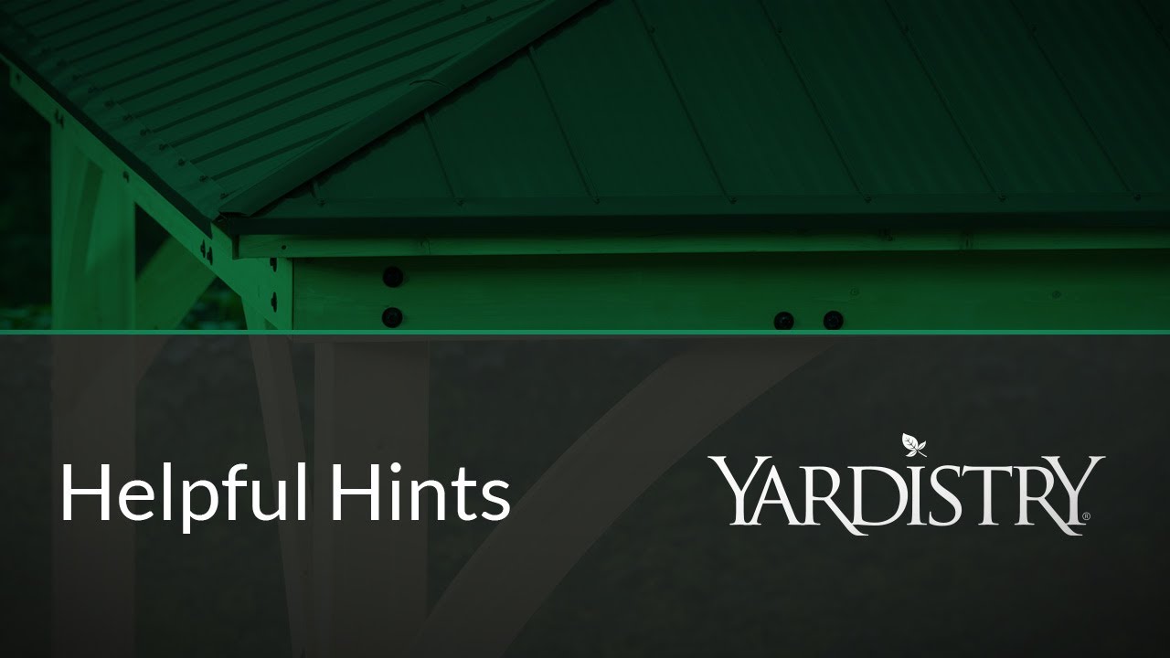 12 x 20 Wood Gazebo - Helpful Hints