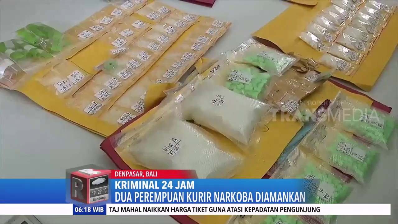 Dua Perempuan Kurir Narkoba di Bali Ditangkap Polisi