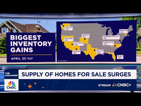 Supply of homes for sale in U.S. surge to highest level since 2020