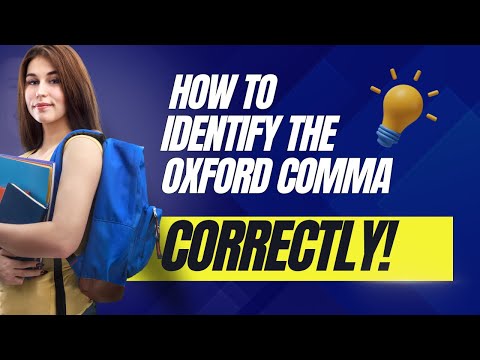 How to identify the Oxford Comma #English #Oxford #editingtips #academic #researchpaperwriting