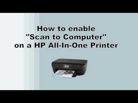 Enable "Scan to Computer" on your HP Printer