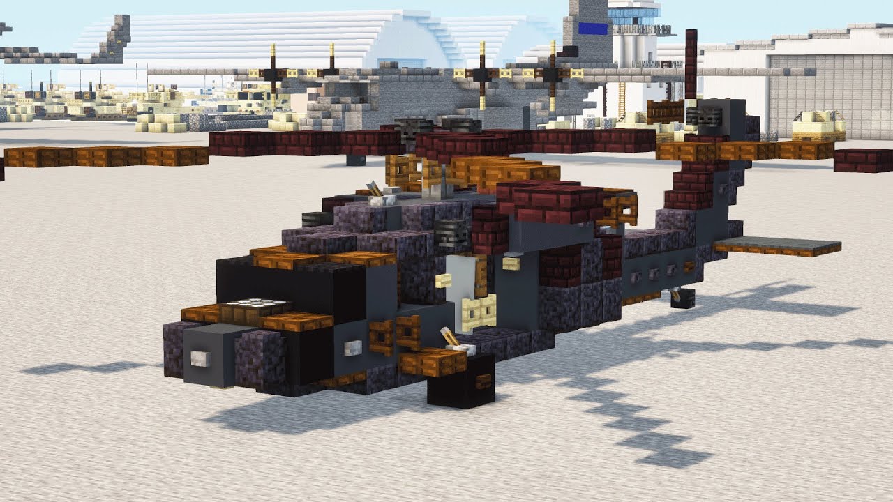 Minecraft UH-60 Black Hawk Helicopter Tutorial