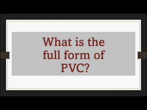 What is the full form of PVC?/general knowledge/gk@littlestar1992