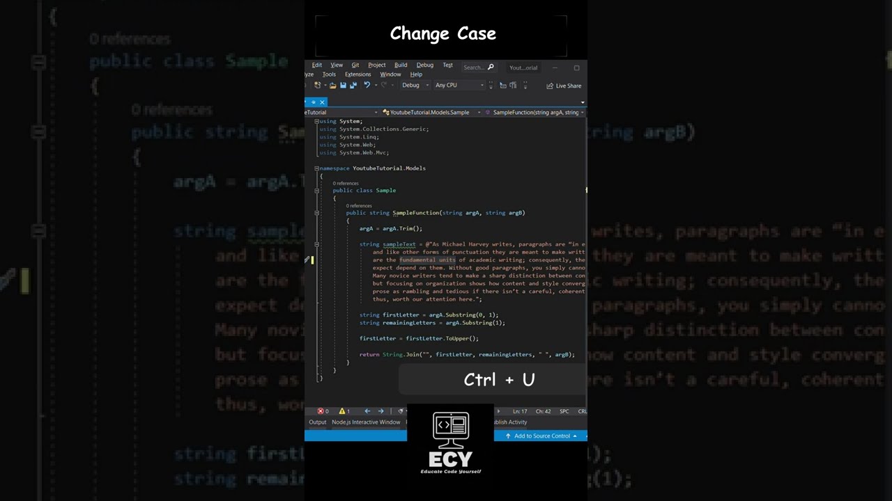 Most Useful Shortcuts - Part 1 | Easy Tricks | Educate Code Yourself