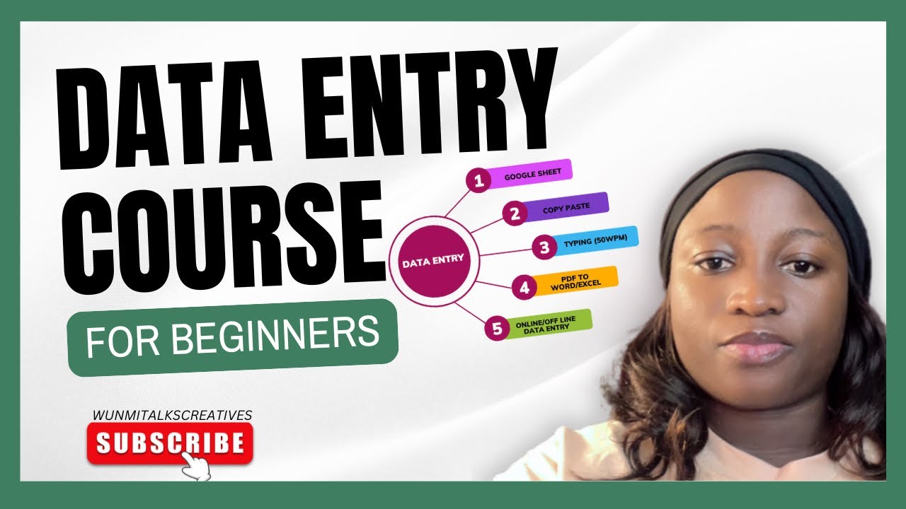 Free Data Entry Course + (5 Top Hidden Data Entry Websites to kickstart your career)