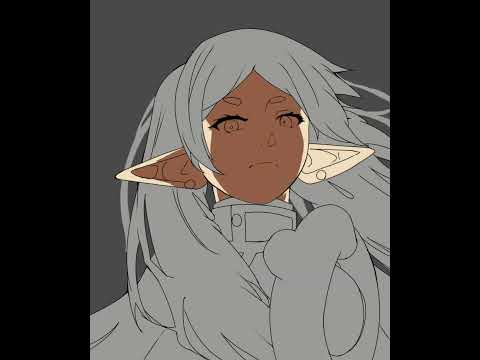 Drawing Frieren a Year Later #anime #frieren #animeart