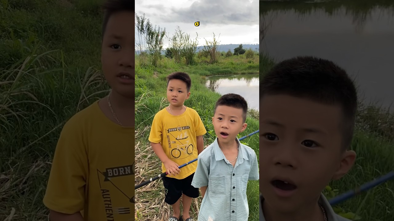 Trốn ngủ trưa, đi câu cá và cái kết : ơ ơ…! #shorts #mecon #cauca #câucá