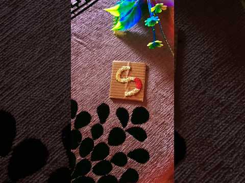 "S" Alphabet Tissue Paper Texture Art Drawing😍 #ytshorts#art#tissuepaperart#textureart#trendingshort