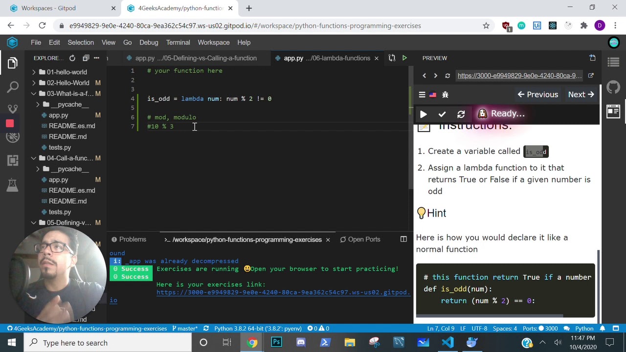 #6 Python Beginner Exercise Series- Lambda Functions  -4Geeks Academy-