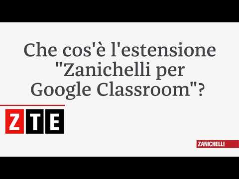 ZTE - Che cos'è l'estensione "Zanichelli per Classroom"?