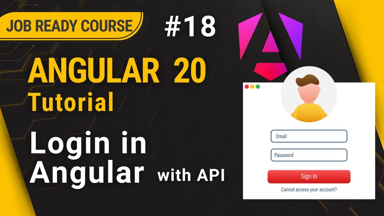 Login Page in Angular | Login with API | Angular 20 Tutorial | Part 18