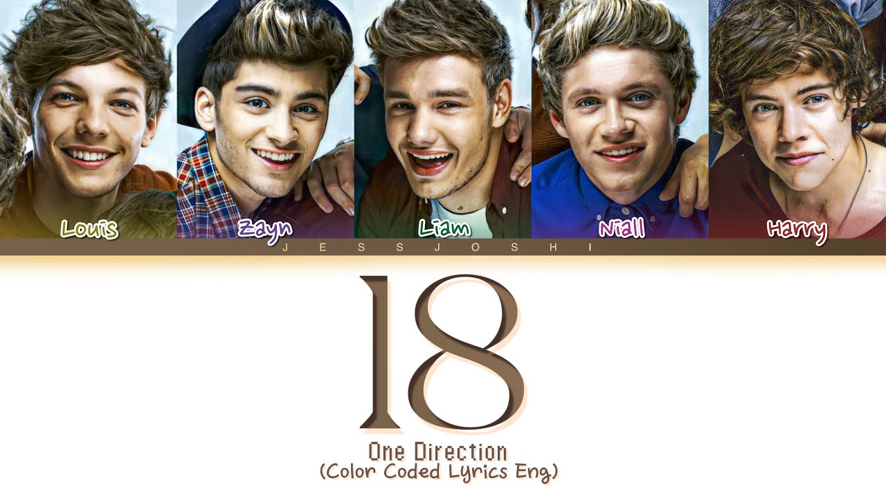 One Direction - 18 (Color Coded Lyrics Eng)
