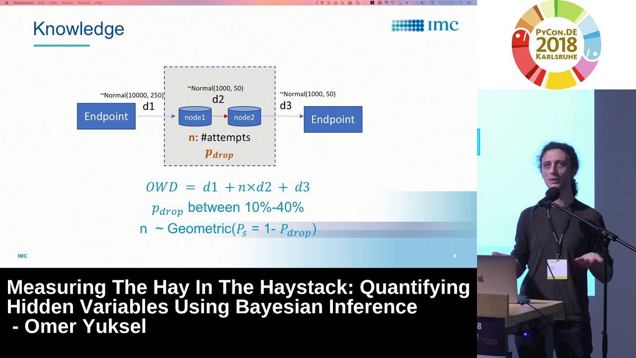 PyCon.DE 2018: Quantifying Hidden Variables Using Bayesian Inference - Omer Yuksel