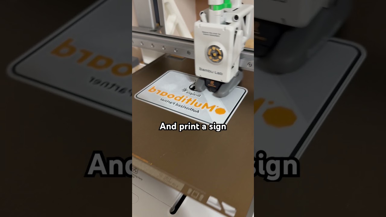 Maker Lab - Make My Sign #bambulab #3dprinting