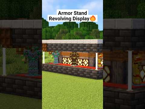 Minecraft Armor Stand Revolving Display🔥 #minecraft