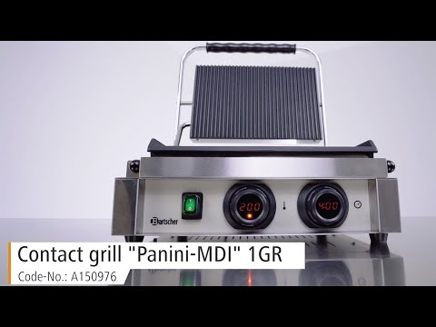 Bartscher Contact grill "Panini-MDI" 1GR | A150976 | EN
