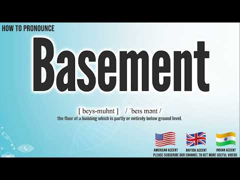 Basement Pronunciation | How to Pronounce (say) Basement CORRECTLY | Medical Meaning