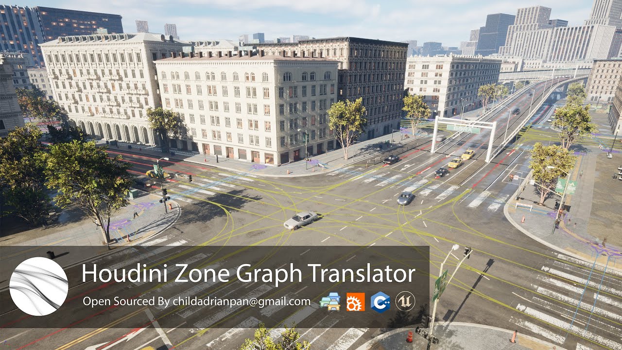 [Open Source Tutorial] Houdini Mass Zone Graph Traffic Data Translator