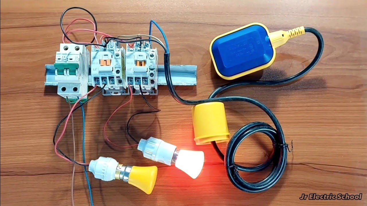 float switch wiring in two contactor