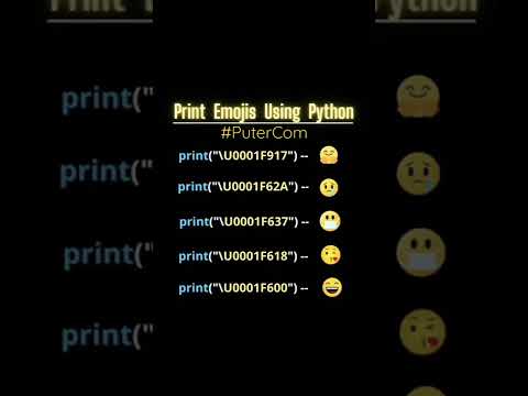 print emojis using python #python #emoji #print #pythinprograming #codes #coding #programming