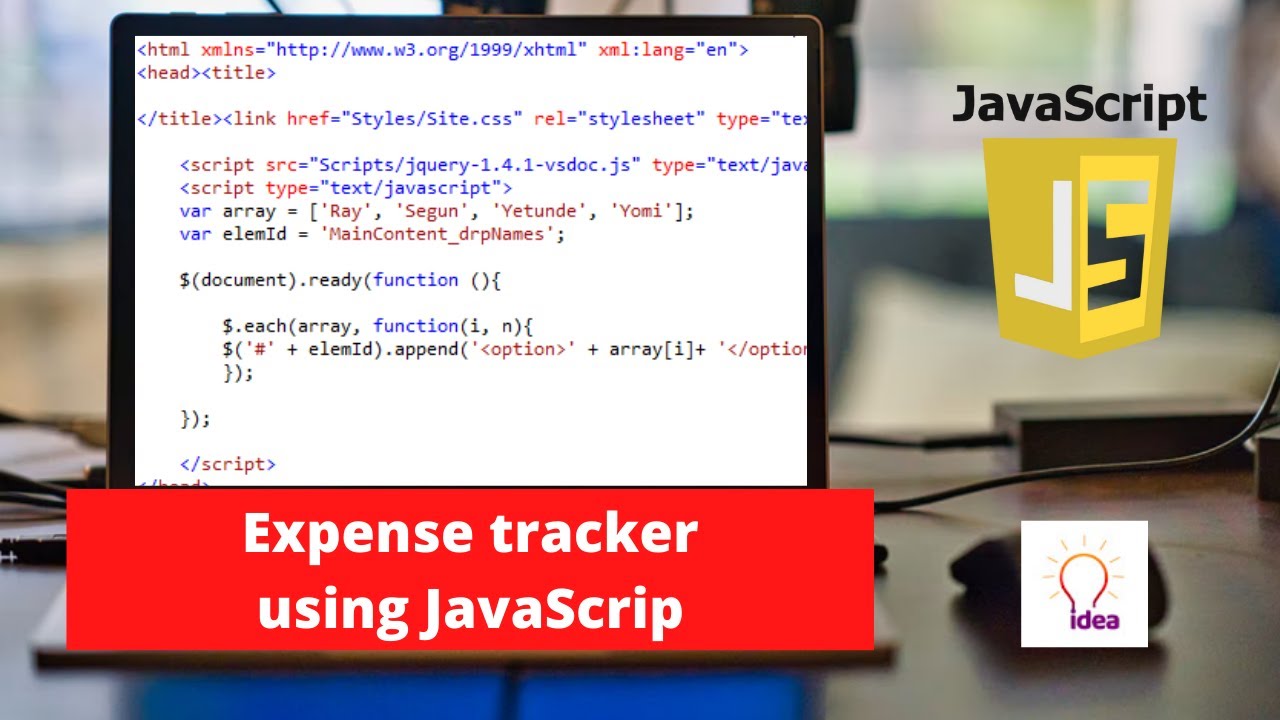 Expense tracker using JavaScript | JavaScript Project