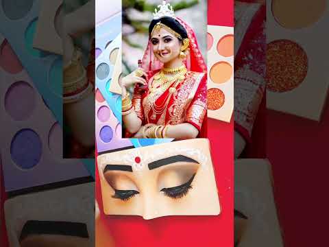 Bengali Bridal eyemakeup tutorial on dummy616Kplease eyemakeup #shorts