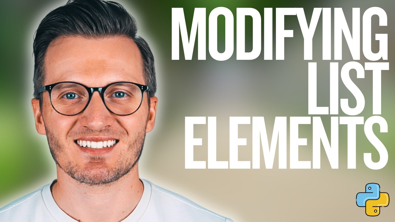 Python Day 29: Modifying List Elements in Python - Learn How to Update Data in Lists