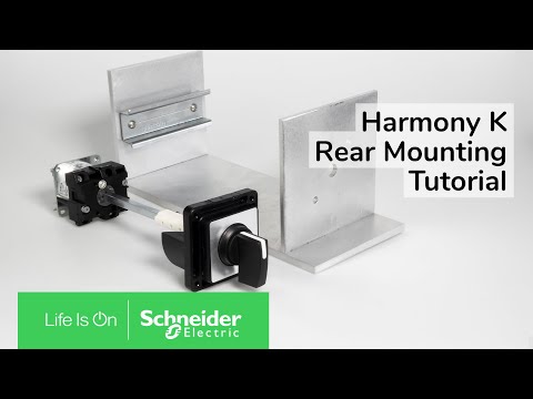 Harmony K cam switch mounting method on rear end of panel | Schneider Electric