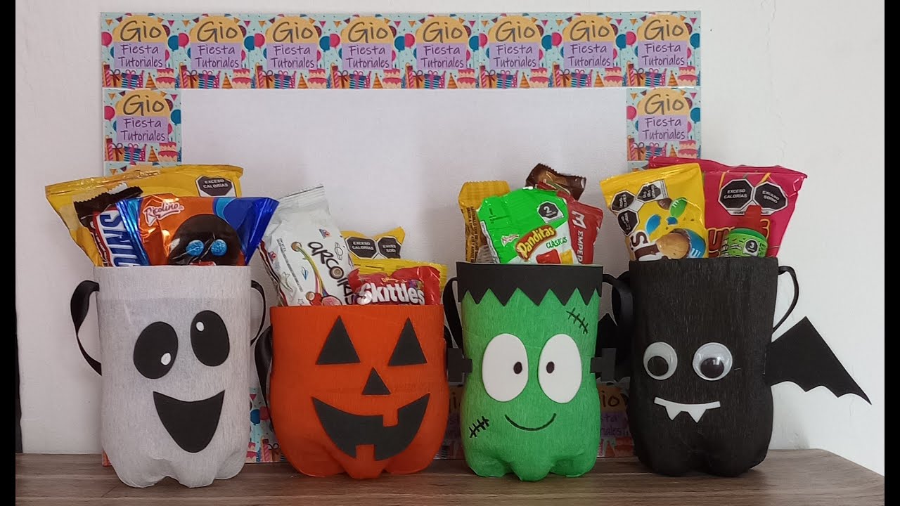 como hacer un dulcero para halloween #diy #tutorial #manualidades #dulceros #halloween