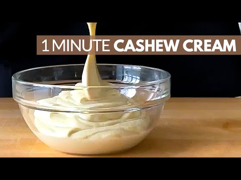 How to Make CASHEW CREAM SAUCE - a LUXURIOUS CREAMY PASTA SAUCE without the CREAM!
