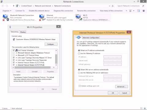 Windows 8.1: Terms used in the Adapter Properties Dialog box