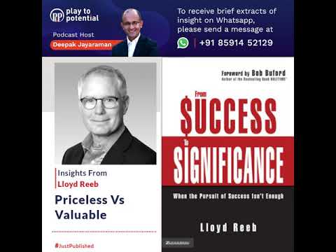 P2P Extract # 38 - Lloyd Reeb - Priceless v/s Valuable