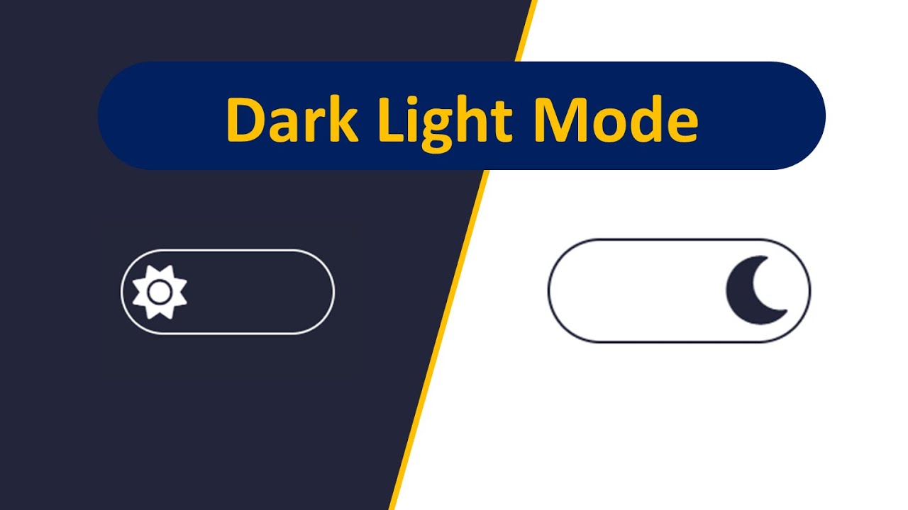 Dark Light mode button using html css and Javascript