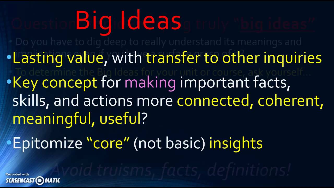 Stage 1: Identifying Desired Results