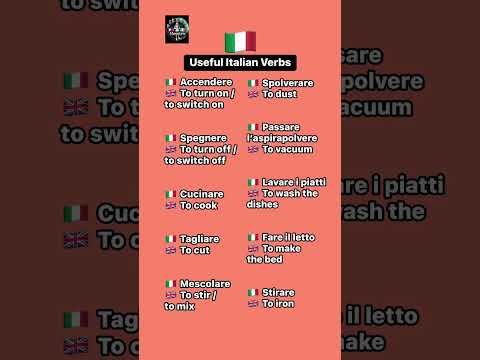 10 More Useful Italian Verbs #LearnItalian #ItalianVerbs #ItalianVocabulary