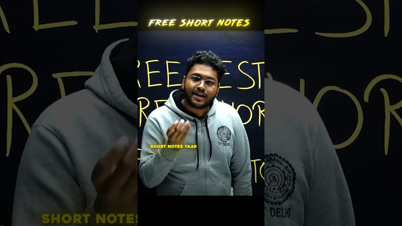 🔥 Free Short Notes for all ‼️ #jeemains #jeebatch #shortvideo #iit #shorts #short #viral #shortsfeed