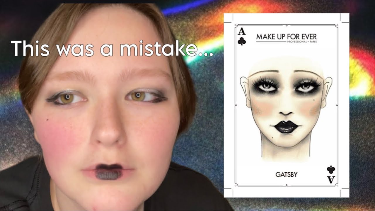 Attempting 20s Inspired Goth Makeup