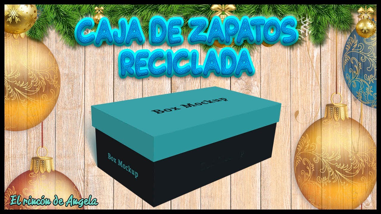 Recycled shoe box♻️ with CHRISTMAS DECORATION🎁GIFT IDEAS