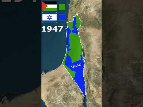 From 1947 to Today. How Israel & Palestine’s Borders Changed Over Time. #IsraelPalestineConflict