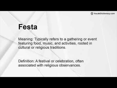 Festa Meaning