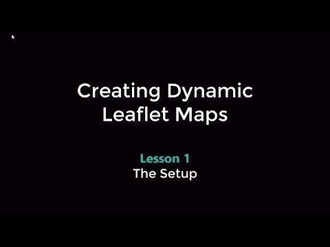 Leaflet Boot Camp 1: The Setup
