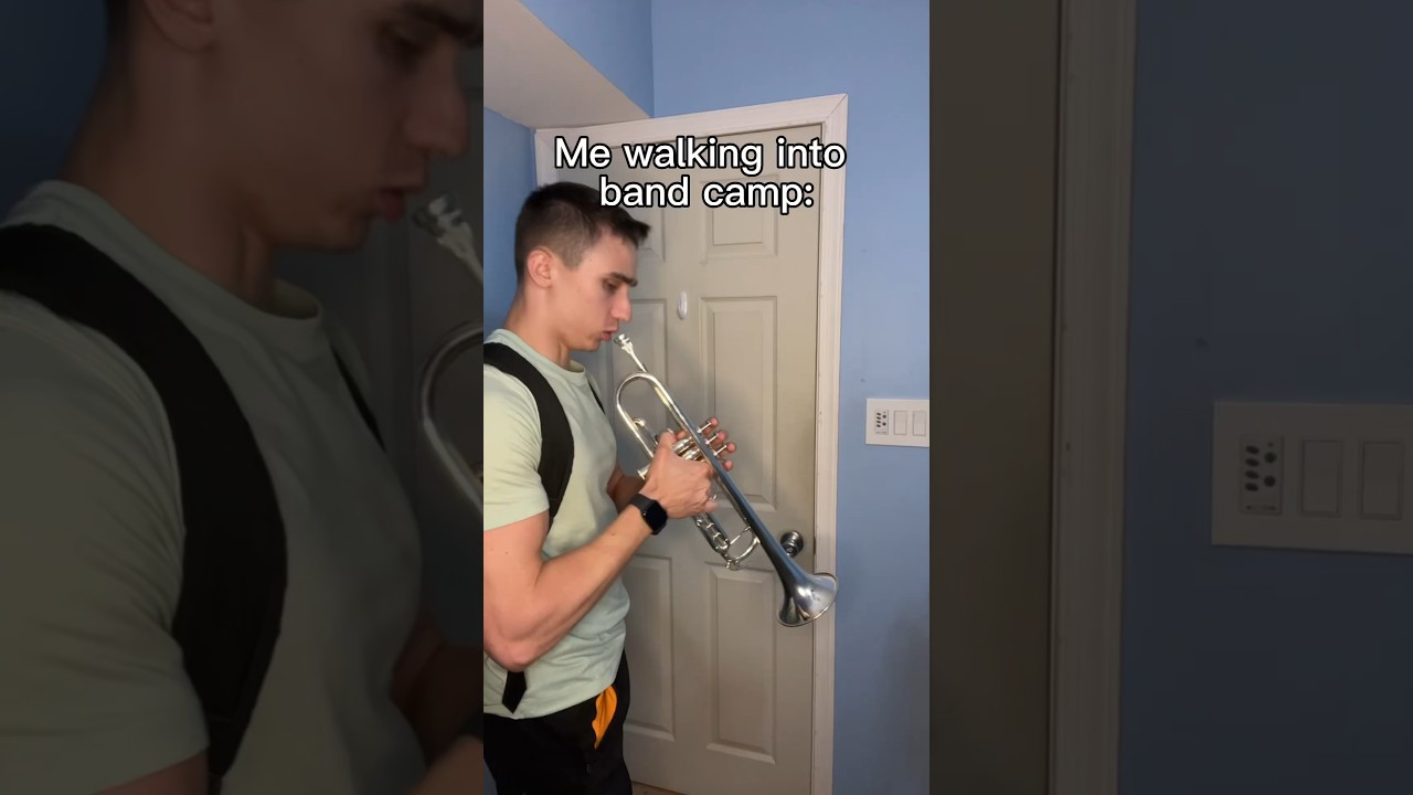When you haven’t practiced all summer #band #trumpet #marchingband #musician #brass