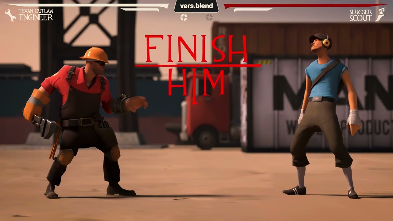 TF2 x Mortal Kombat: Engineer's Fatality - Crate Depression [Blender]