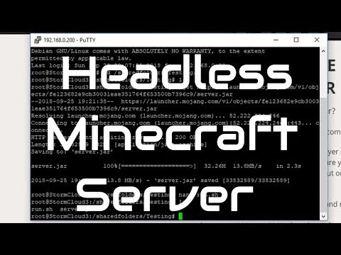How To Setup A Headless Minecraft Server