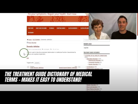 The Treatment Guide Medical Dictionary of Terms