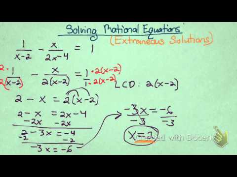 extraneous solutions