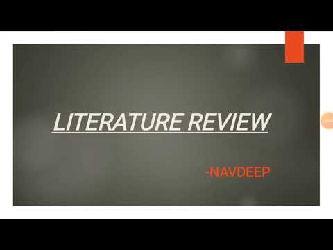 LITERATURE REVIEW- MEANING AND TYPES