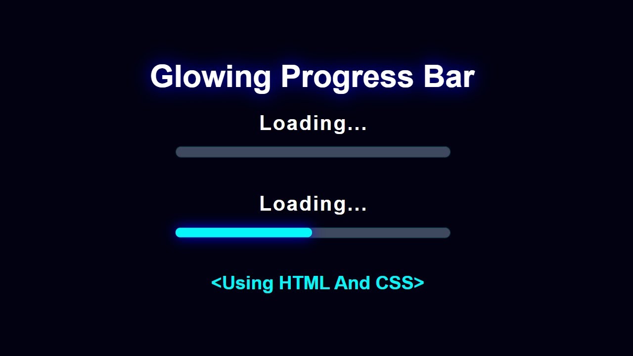 Pure CSS Progress Bar Using HTML and CSS | CodeEra