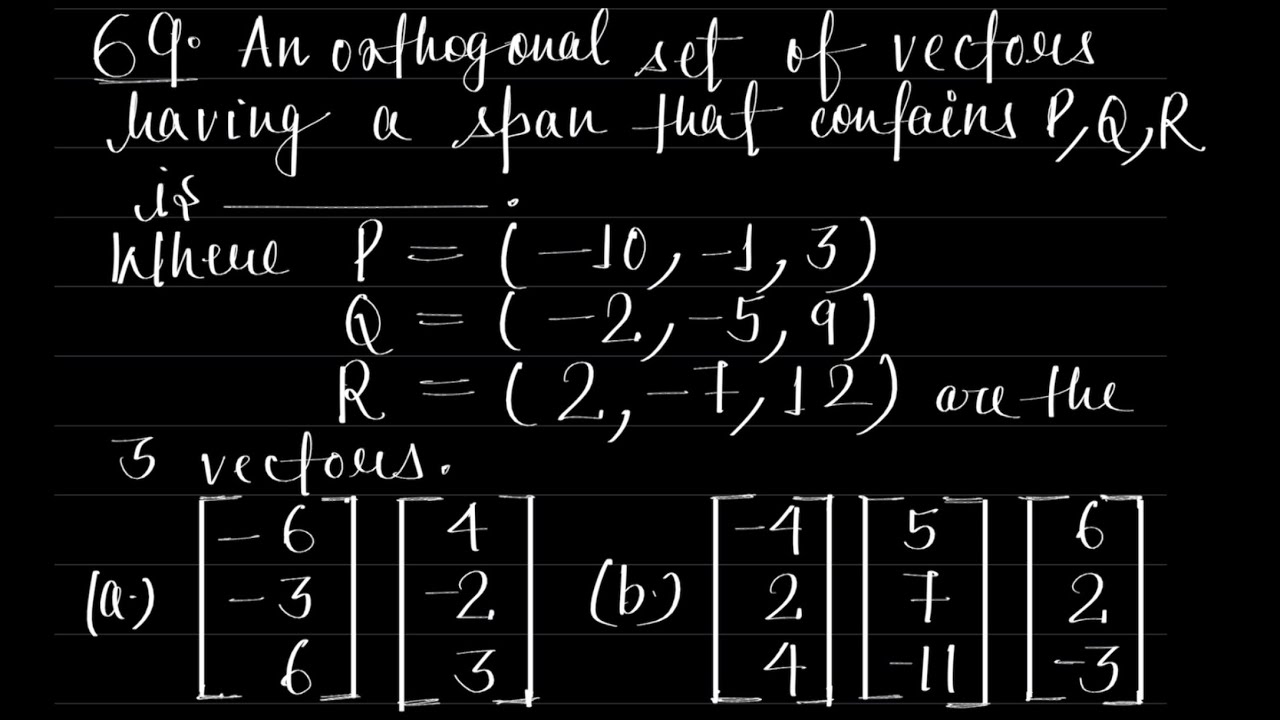 Linear Algebra Problem 69